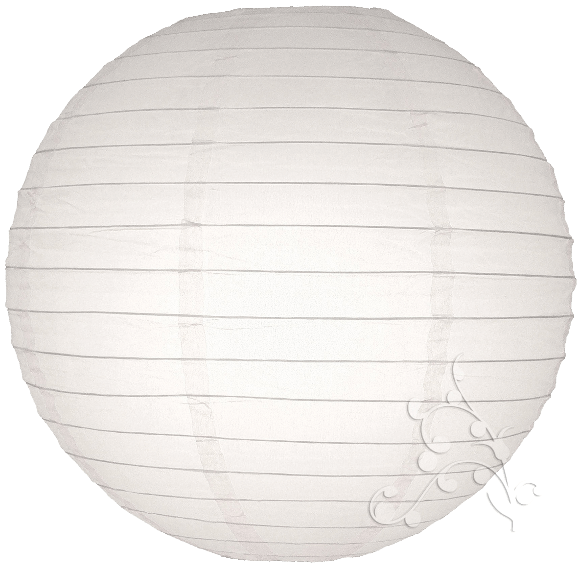 12 Inch White Round Paper Lantern